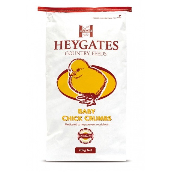 Heygates Baby Chick Crumbs 20kg - Willow Park Seeds